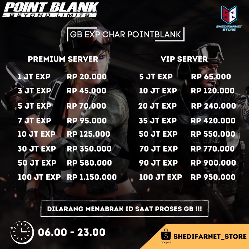 Jual GB EXP CHAR - PANGKAT PB - POINTBLANK ZEPETTO | Shopee Indonesia