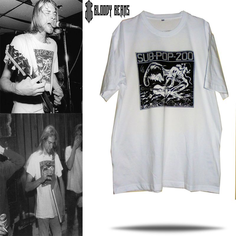 Jual Kaos Sub Pop 200 Kurt Cobain | Shopee Indonesia