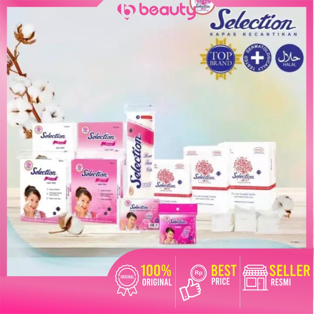 Jual BEAUTY SELECTION Kapas Wajah Bulat Round Cotton Pad / 35g / 50g ...