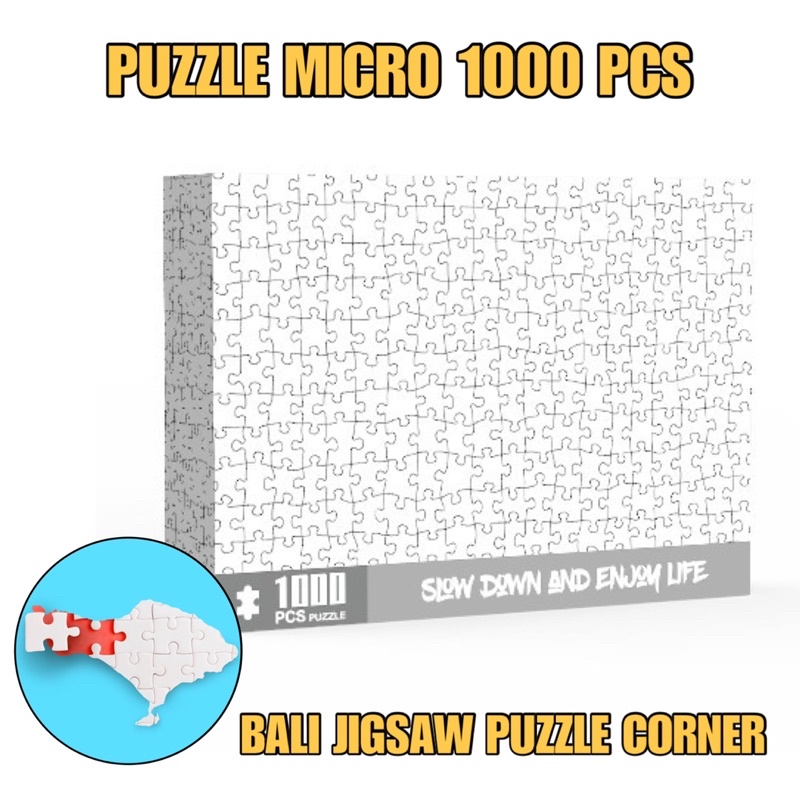 Jual JIGSAW PUZZLE MICRO 1000 PCS - ALL WHITE PUZZLE FOR EXPERT ...