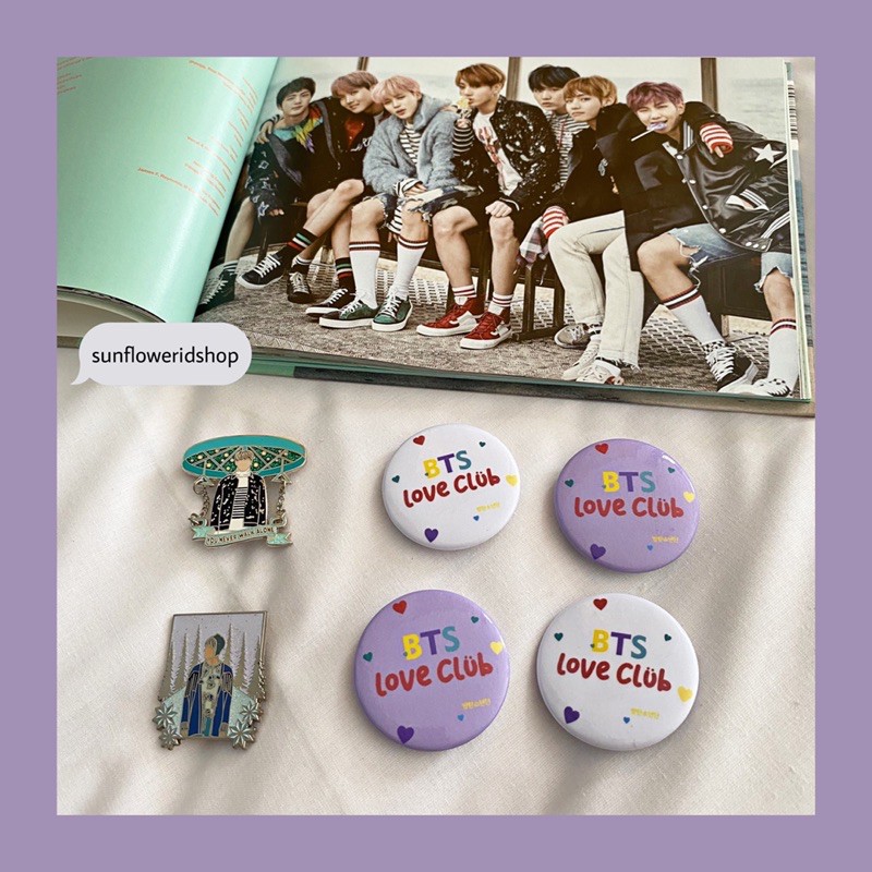 Jual bts pin button fanmade by sunfloweridshop ( ready stock ) | Shopee ...
