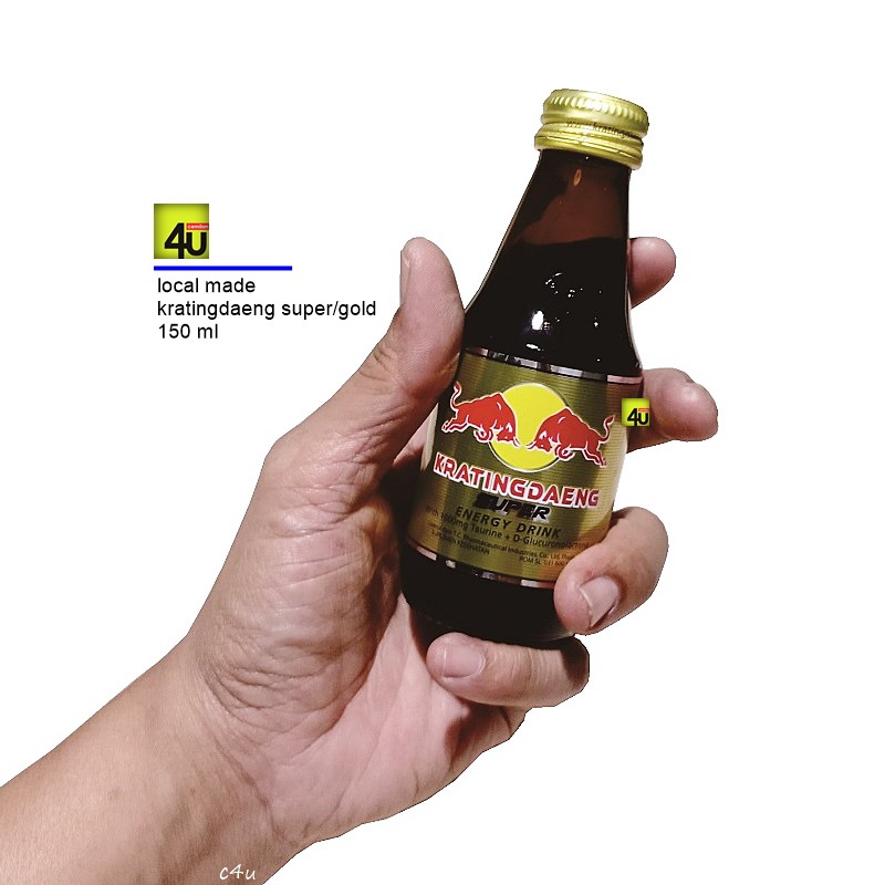 Jual Kratingdaeng SUPER - Energy Drink RTD - 150ml LOKAL BOTOL GOLD ...