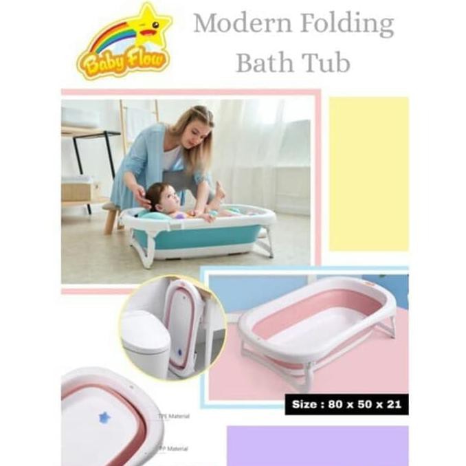 Jual Pm36453- Baby Flow Folding Bath Tub / Bak Mandi Lipat - Merah Muda ...