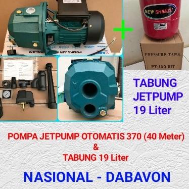 Jual pompa air jet pump otomatis 370-40 meter (termasuk tabung ...