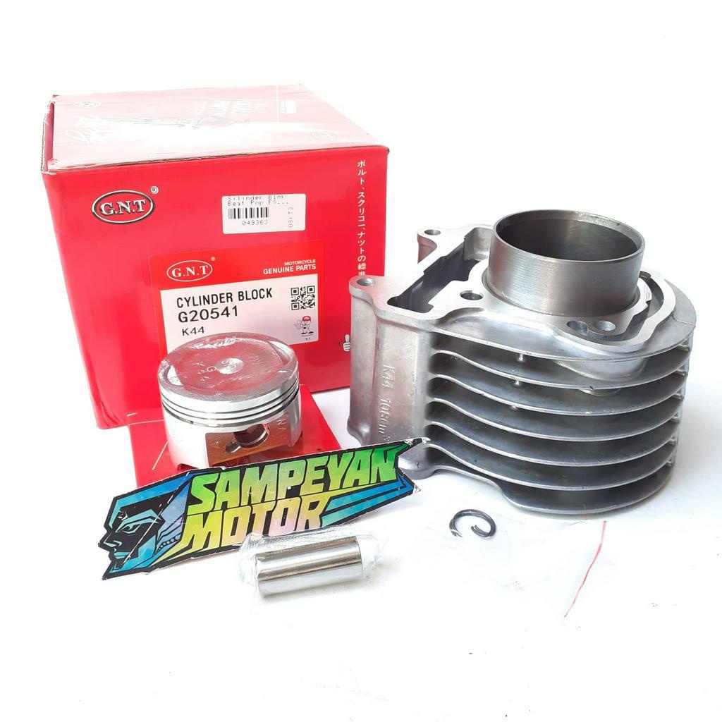 Jual Silinder Blok Cylinder Block Set Seher Piston Assy GNT Beat Esp K44 Jupiter MX King 2PV ...