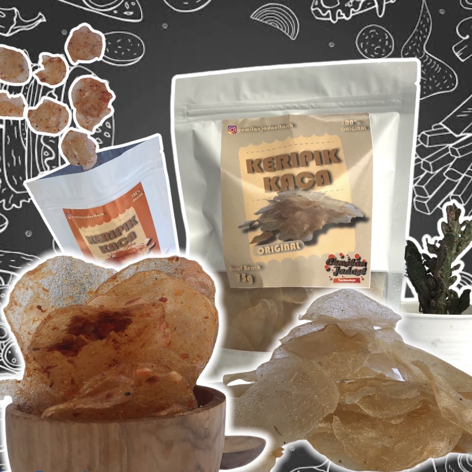 Jual Cemilan Snack Kripik / Keripik Kaca Berat 75 gr Camilan Makanan ...