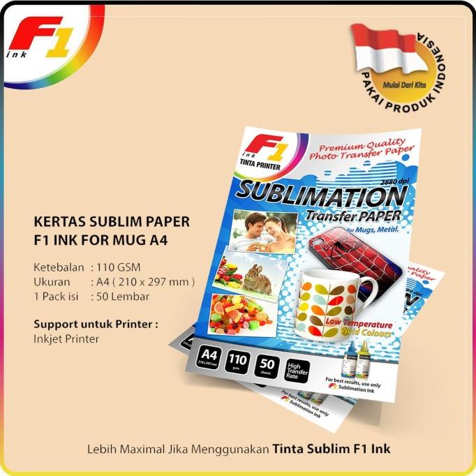 Jual Kertas Sublim Untuk Cetak Mug - Sublimation Transfer Paper F1 Ink ...