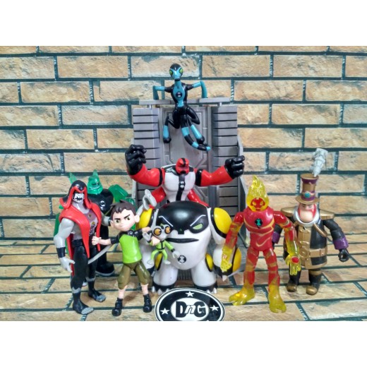 Jual Jual mainan anak ben 10 figure set isi 9 bh Murah | Shopee Indonesia