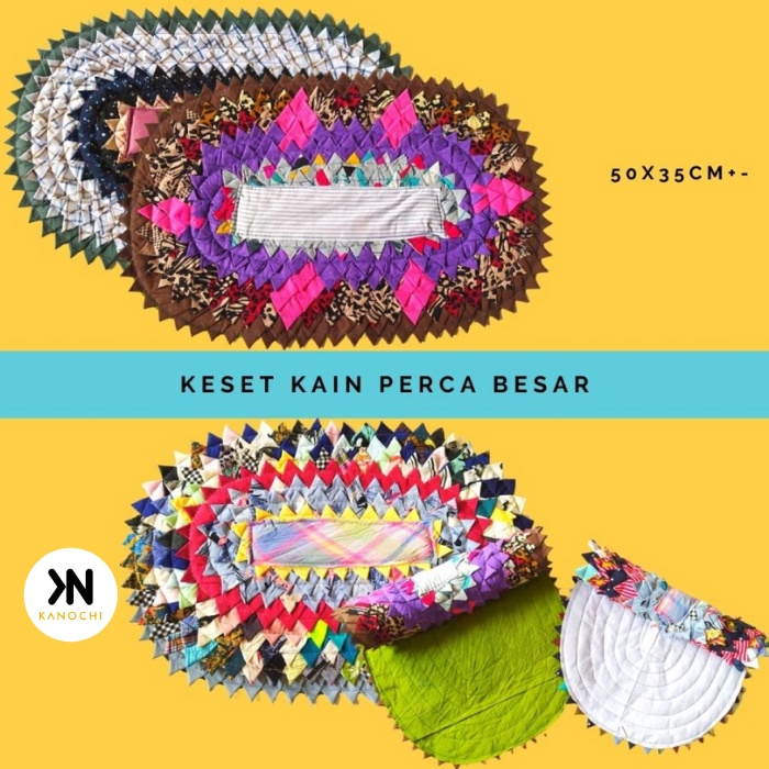 Jual KESET KAKI TENUN KESET RAJUT KESET ANYAMAN KAIN PERCA | Shopee ...