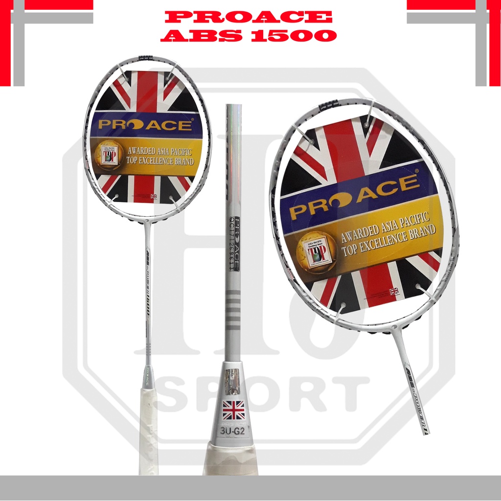 Jual Raket Badminton Original Pro Ace ABS 1500 Bonus Komplit | Shopee ...