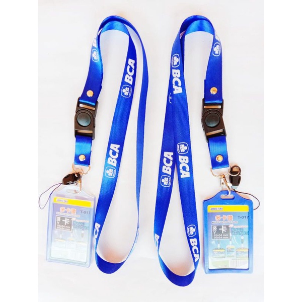 Jual Bank BCA Lanyard Tali Gantungan Id Card Holder Berlogo | Shopee ...