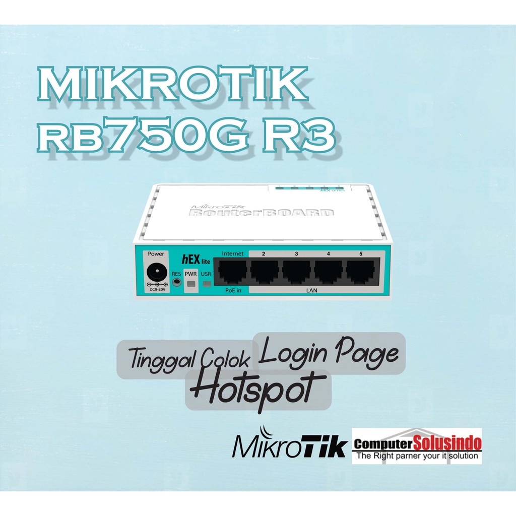Jual Paket Mikrotik RB750G R3 Include Setting Untuk Hotspot,Office dan ...