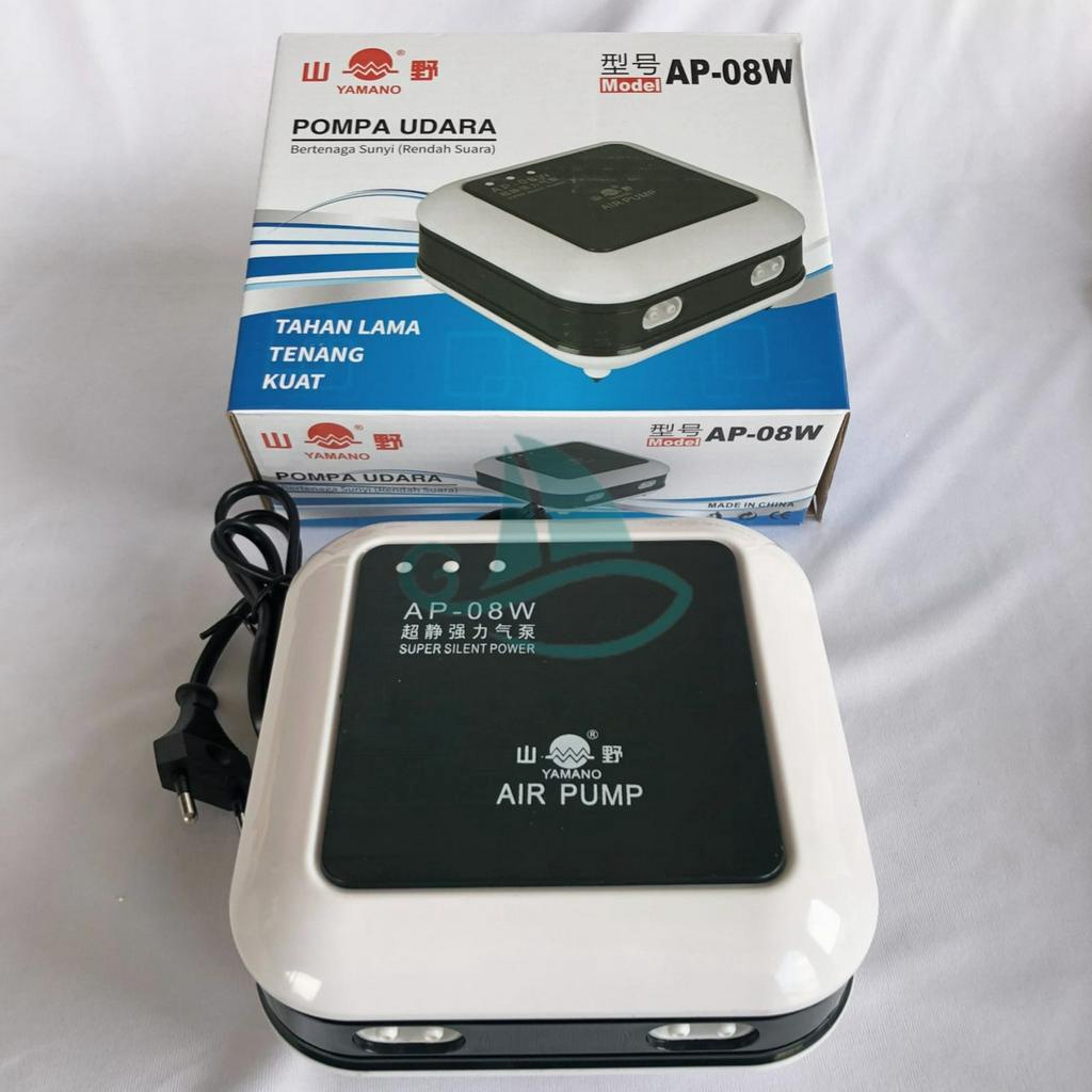 Jual Pompa Udara Airpump Aerator YAMANO AP 08W Air Pump 4 Lubang MARVIN/ROSSTON AP 09 Udara ...