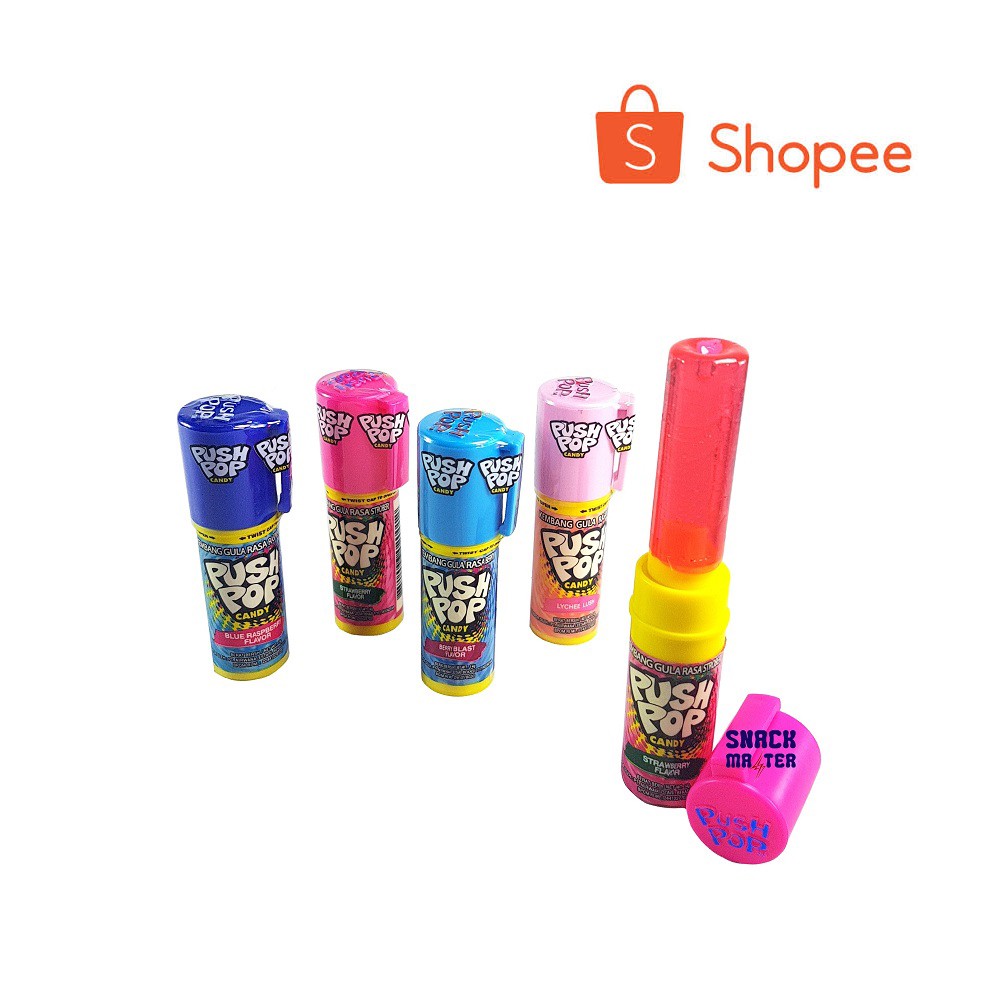 Jual Paket Isi 4 Push Pop Candy Stick - Netto 4 x 14 gr | Shopee Indonesia