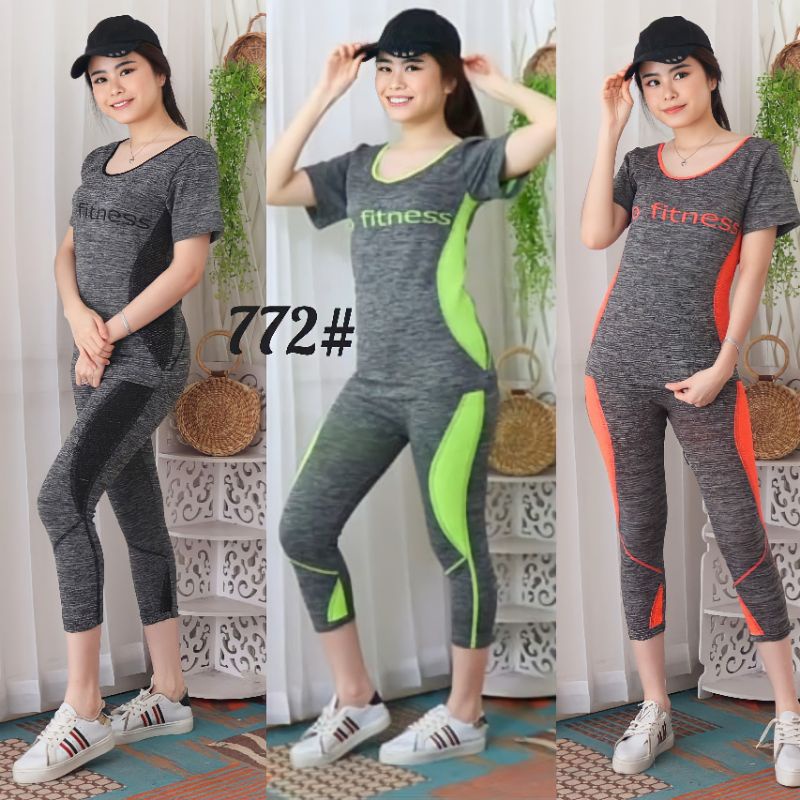 Jual Alycia Ols - Setelan Olahraga / Baju Senam / Set Aerobic / Set ...