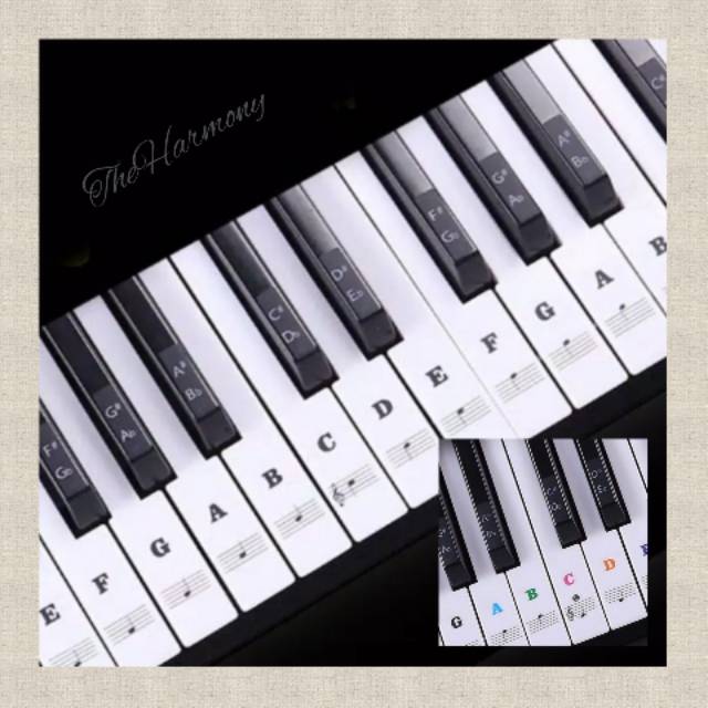 Jual Sticker Belajar Piano dan Keyboard | Sticker Tuts Piano dan ...