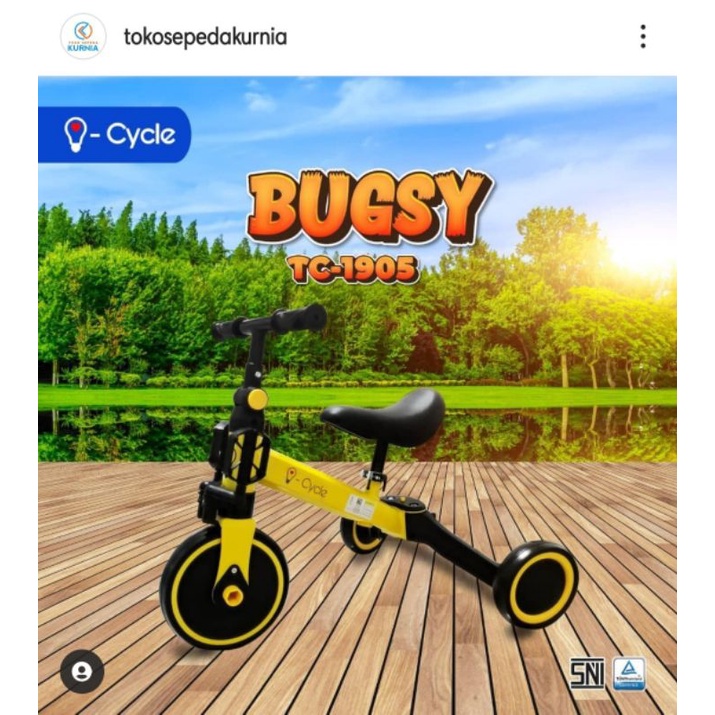 Jual sepeda anak 3 in 1 bugsy i-cycle | Shopee Indonesia