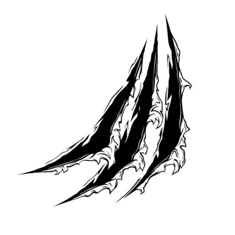 Jual Cutting Sticker Nama Stiker Logo Cakar Monster Tulisan Cakar ...