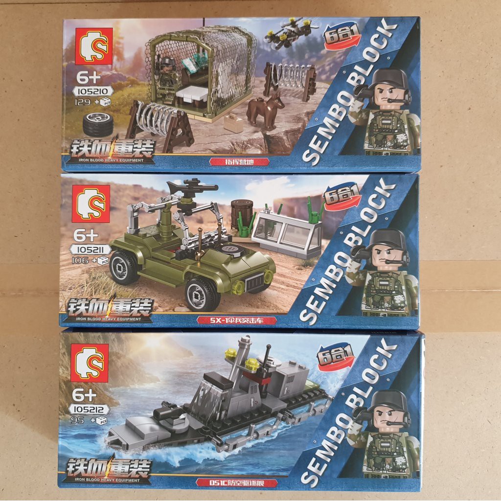 Jual Sembo Block Army 105210 - 11 - 12 Paket 3 box Mobil Tank. Mainan ...