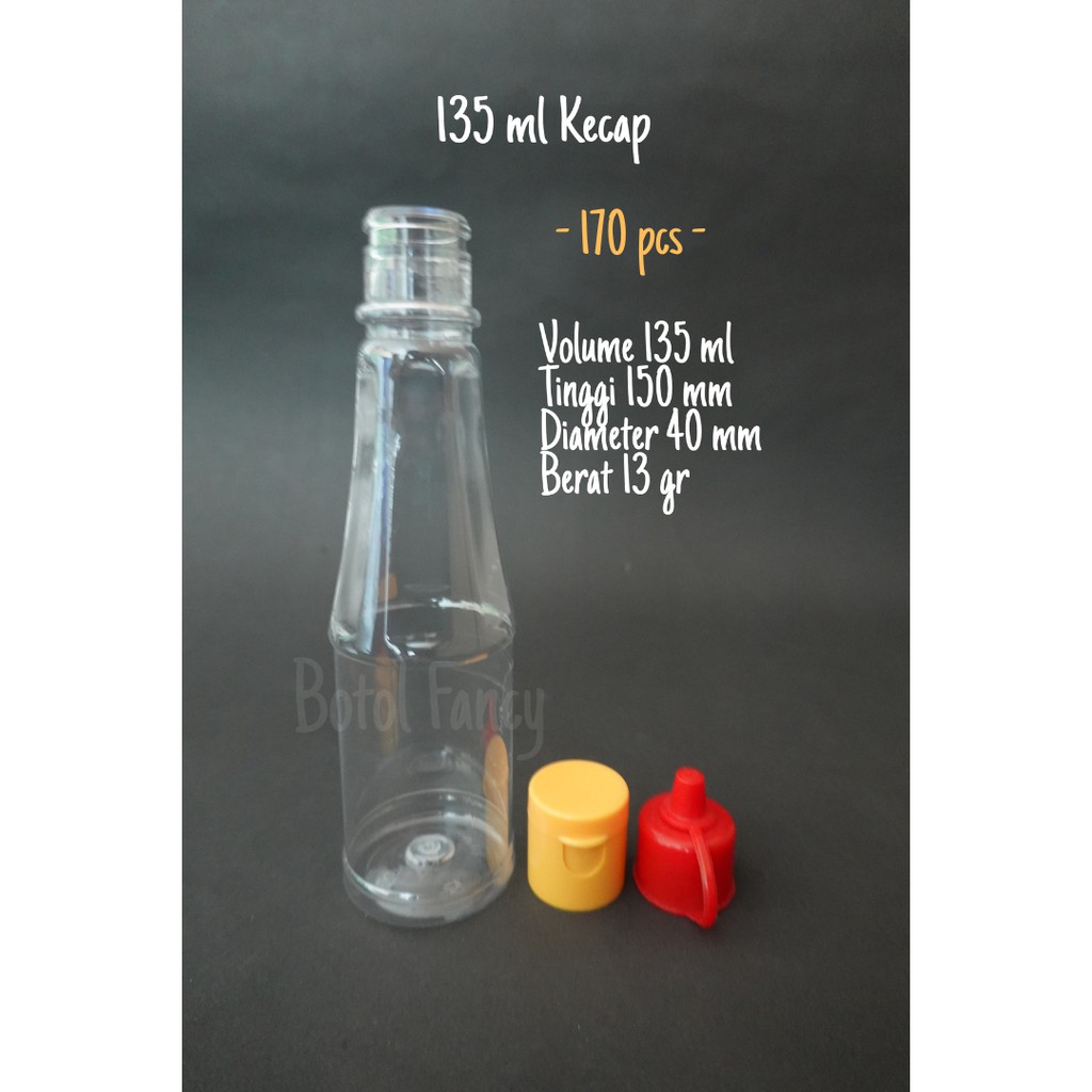 Jual Botol Kecap 135ml / Botol Kecap Plastik / Botol Plastik / Botol ...