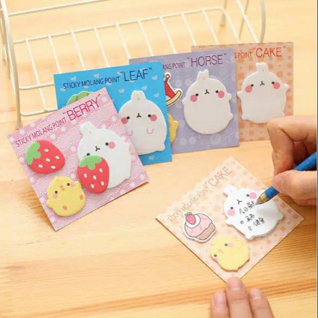 Jual Sticky note lucu cute catatan kecil bergambar imut rulisan tangan ...