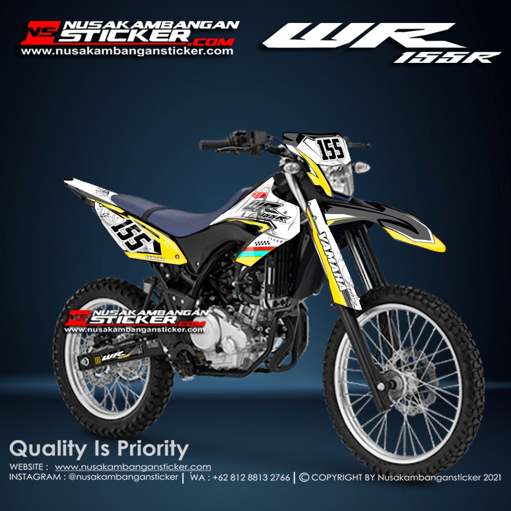 Jual Stiker WR 155R 155 Putih Kuning | Shopee Indonesia