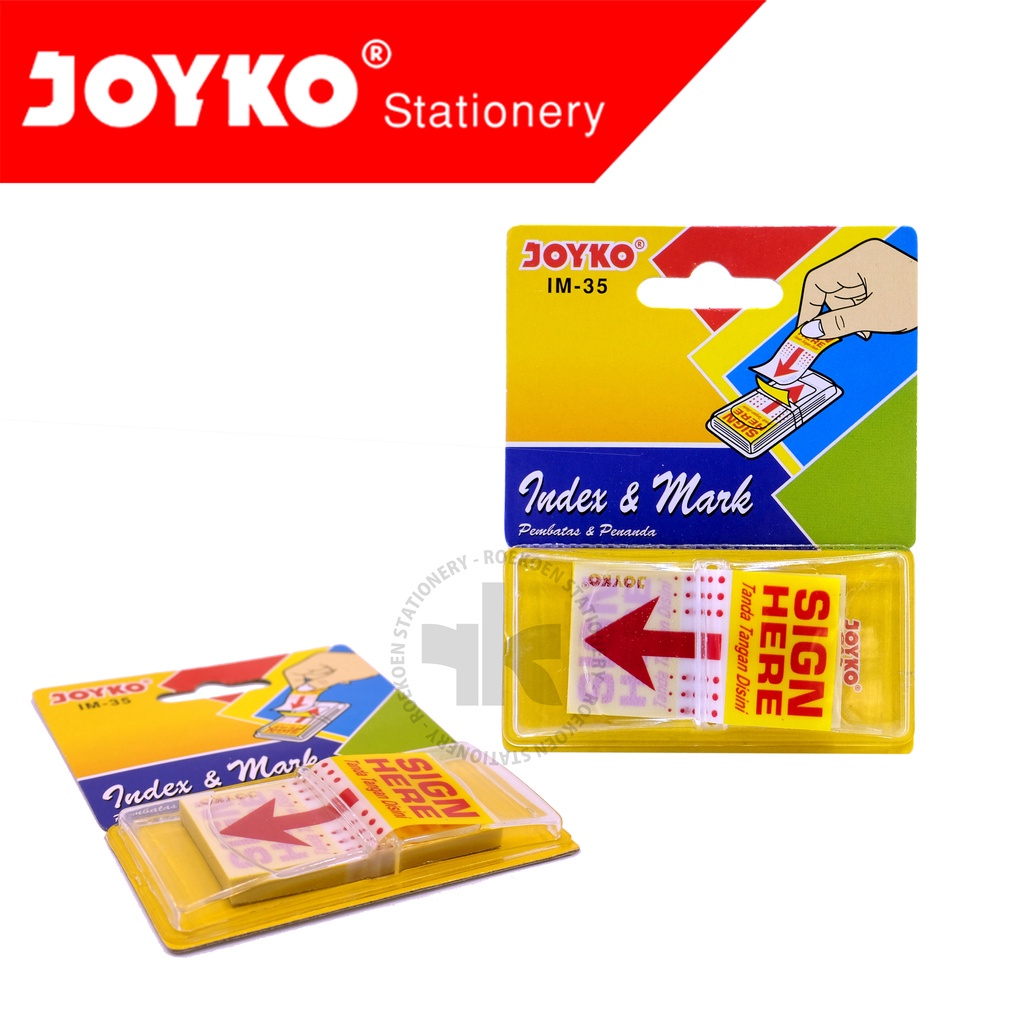 Jual Joyko Index Plastik IM-35 (Sign Here) | Shopee Indonesia