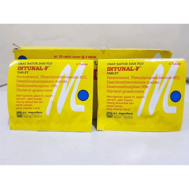 Jual Intunal f strip isi 4 tablet | Shopee Indonesia