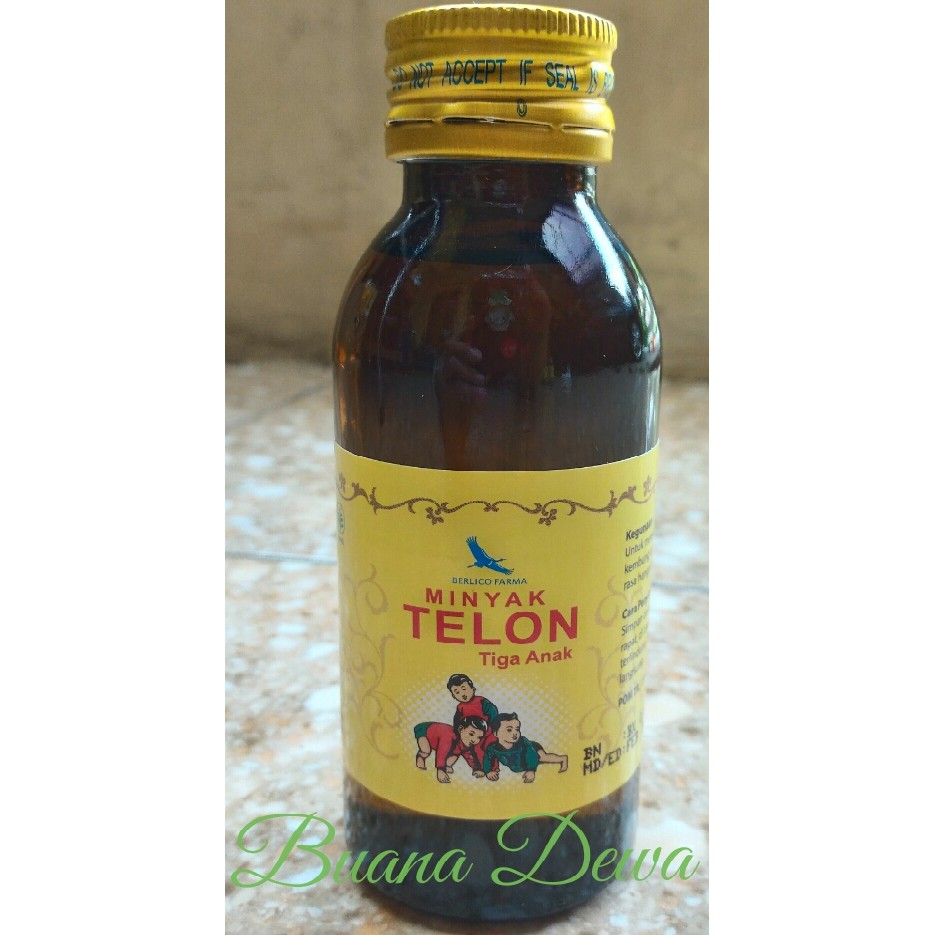 Jual Minyak Telon Cap 3 anak 60ml Botol Kaca | Shopee Indonesia