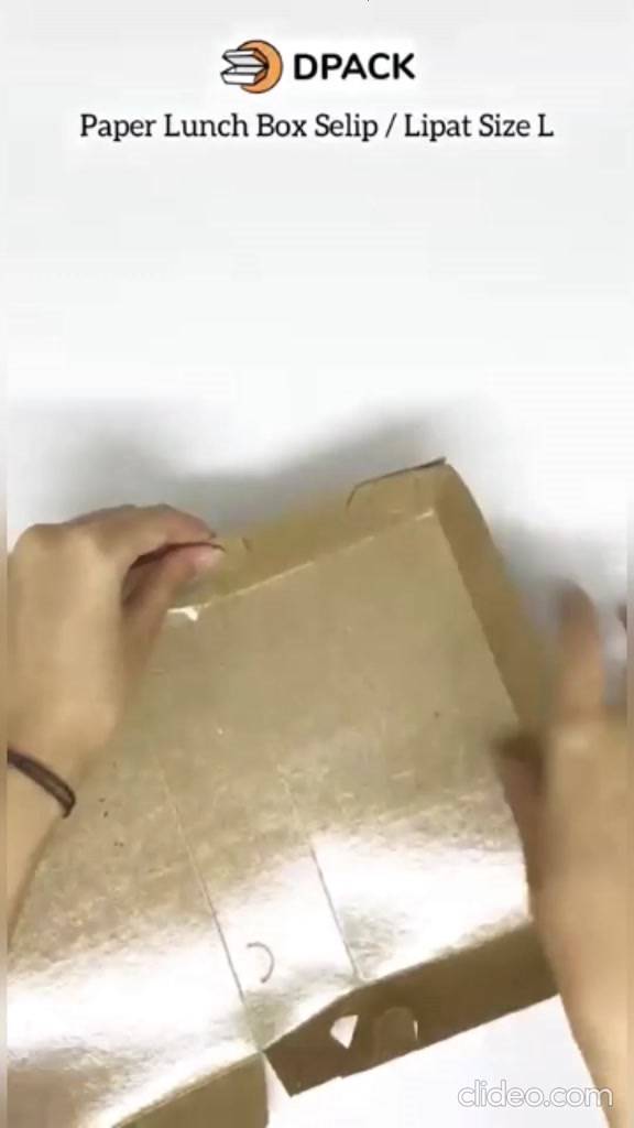 Jual MIN.50pcs | Kotak Makan Kertas Selip Polos | Lunch Box | Kemasan ...