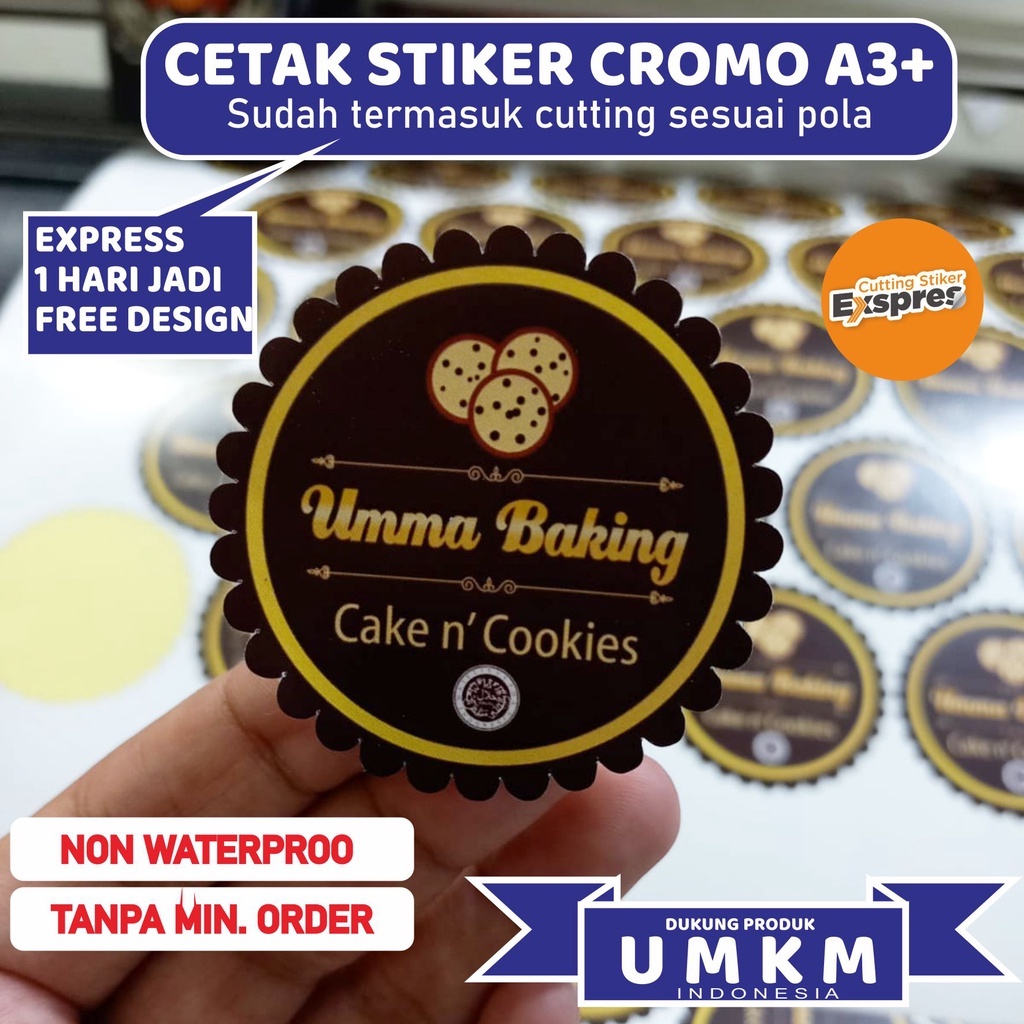 Jual Cetak Stiker cromo / Cetak Stiker Label Kemasan / Label Usaha ...