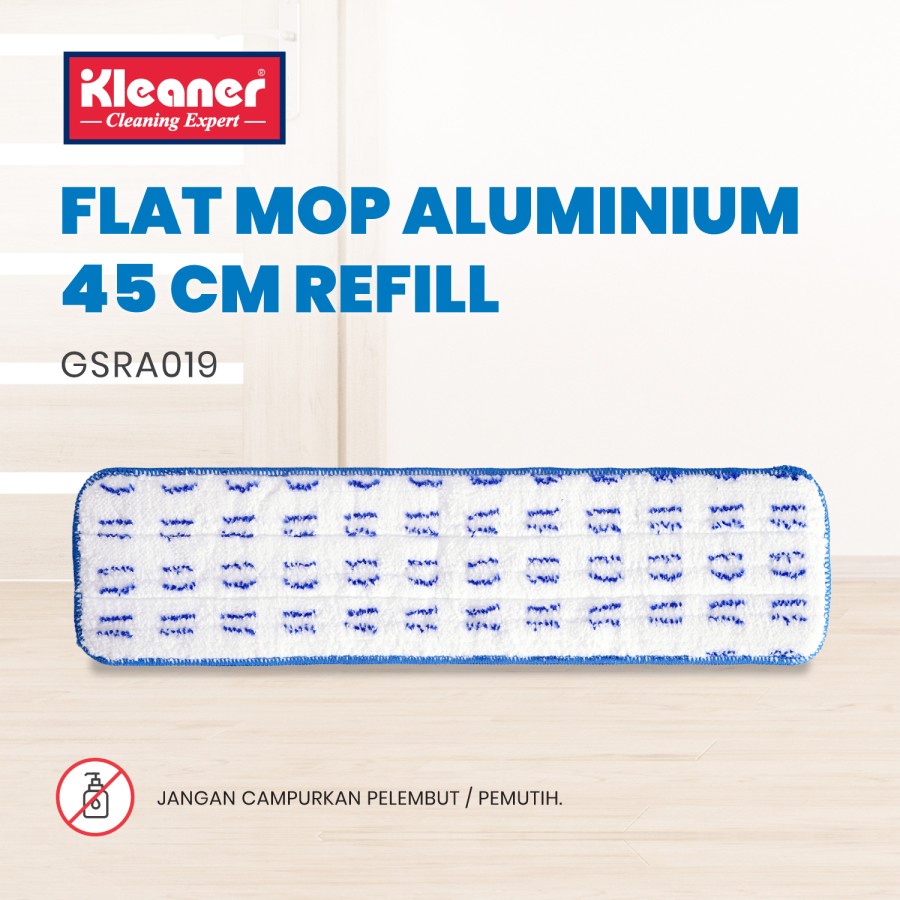 Jual KLEANER - Aluminium Flat Mop 45cm | Alat Pel Pembersih Lantai ...