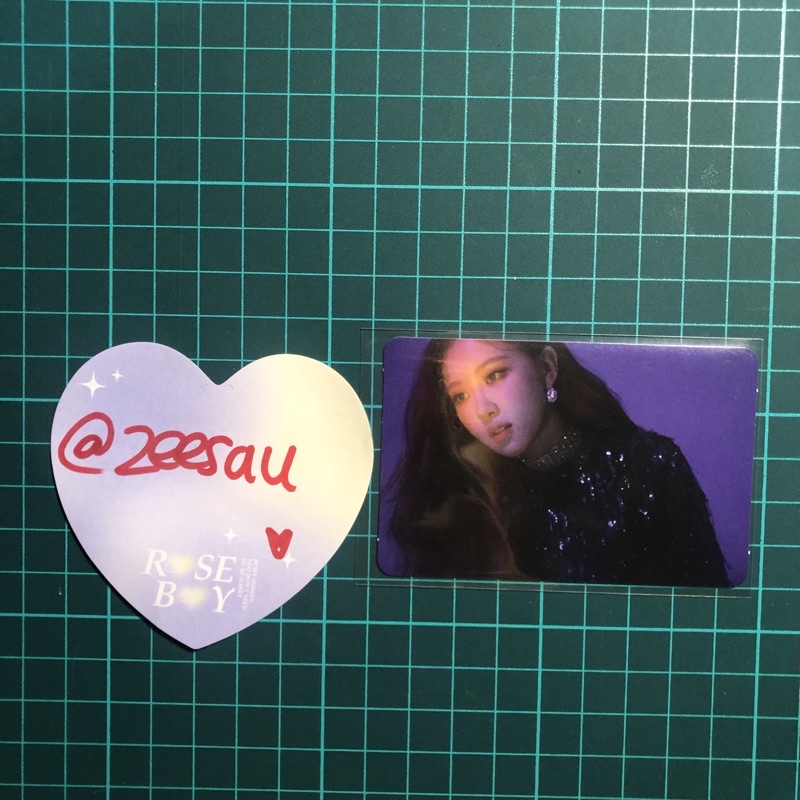 Jual [Ready] Photocard Blackpink Rosé Square Up (Black Ver) | Shopee ...