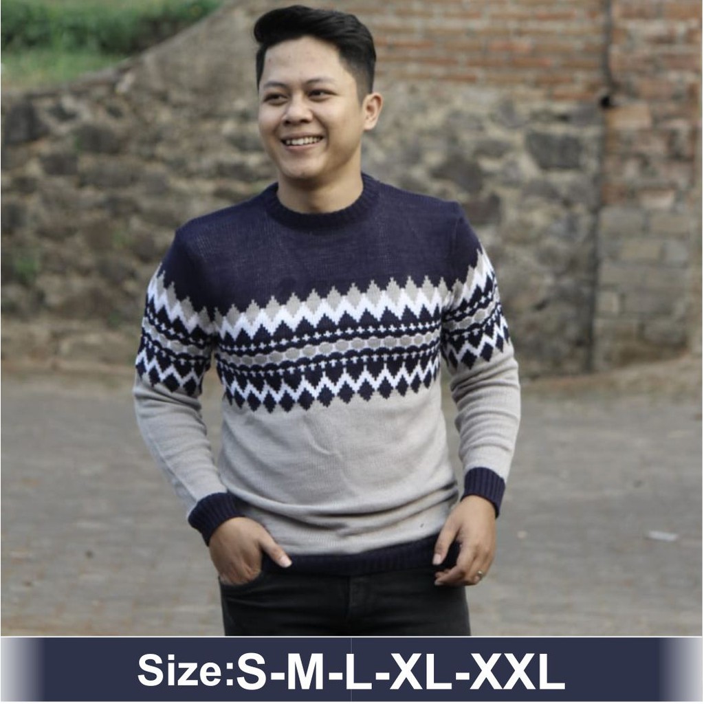 Jual Switer Pria Michael S M L XL XXL XXXL 4XL Pakaian Pria Baju Rajut ...