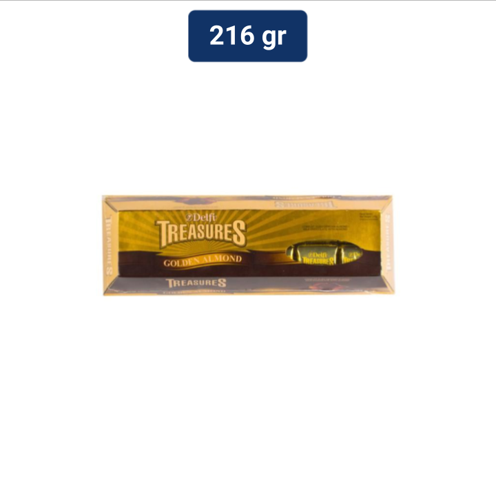 Jual Delfi Treasures Golden Almond Cokelat 216 gr | Shopee Indonesia
