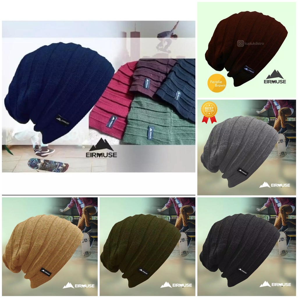 Jual Topi Kupluk Eirmuse Rajut Tebal Import | Shopee Indonesia