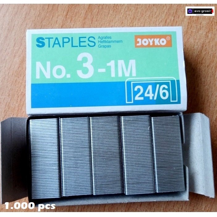 Jual Isi Staples Besar Hekter JOYKO Isi Stapler No.3-1M 24/6 | Shopee ...