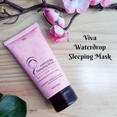Jual VIVA Waterdrop Sleeping Mask Netto 80g (White cream) | Shopee ...
