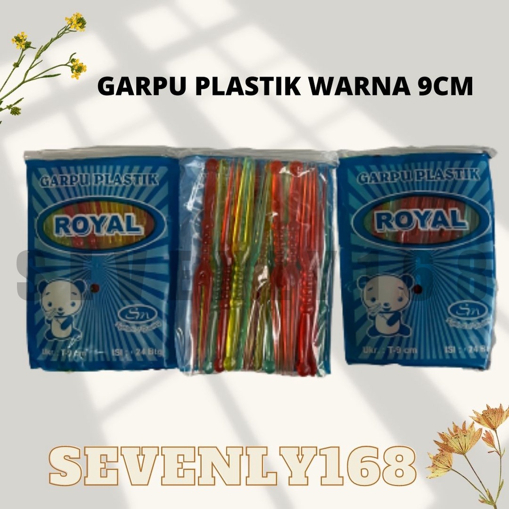 Jual Garpu Kue Plastik Royal Ultah / Garpu Kecil Warna / Garpu Buah ...