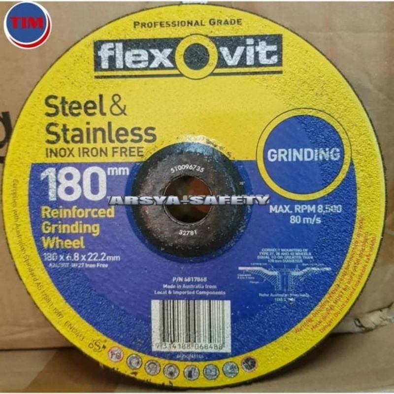 Jual BATU GERINDA FLEXOVIT 7" STEEL STAINLESS 7inch GRINDING POLES ...