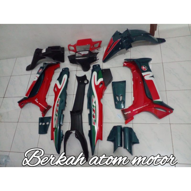 Jual Cover Body Fizr F1zr Caltex Hijau Merah Full Set Halus Cover Bodi ...