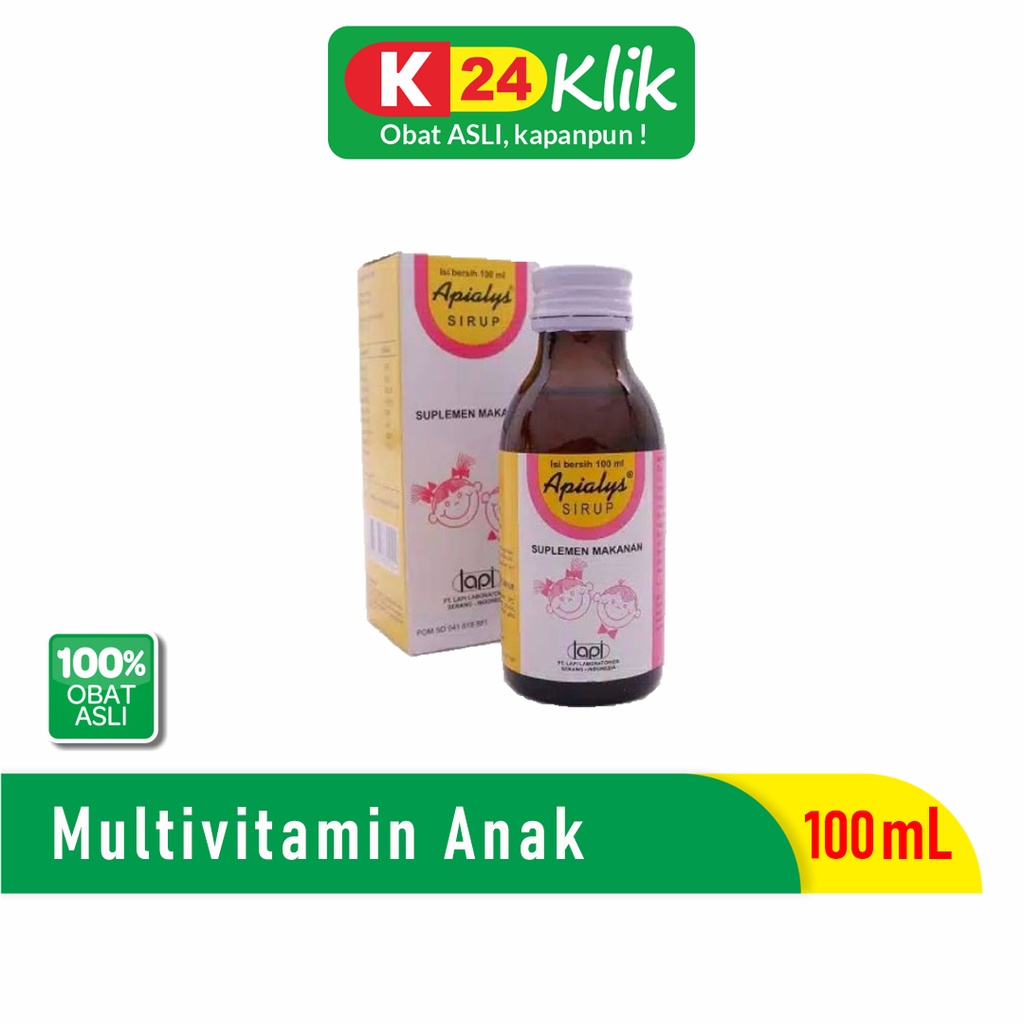 Jual Apialys Sirup 100Ml / Multivitamin Anak (1 Botol) | Shopee Indonesia Jual Apialys Sirup 100Ml / Multivitamin Anak (1 Botol) | Shopee Indonesia
