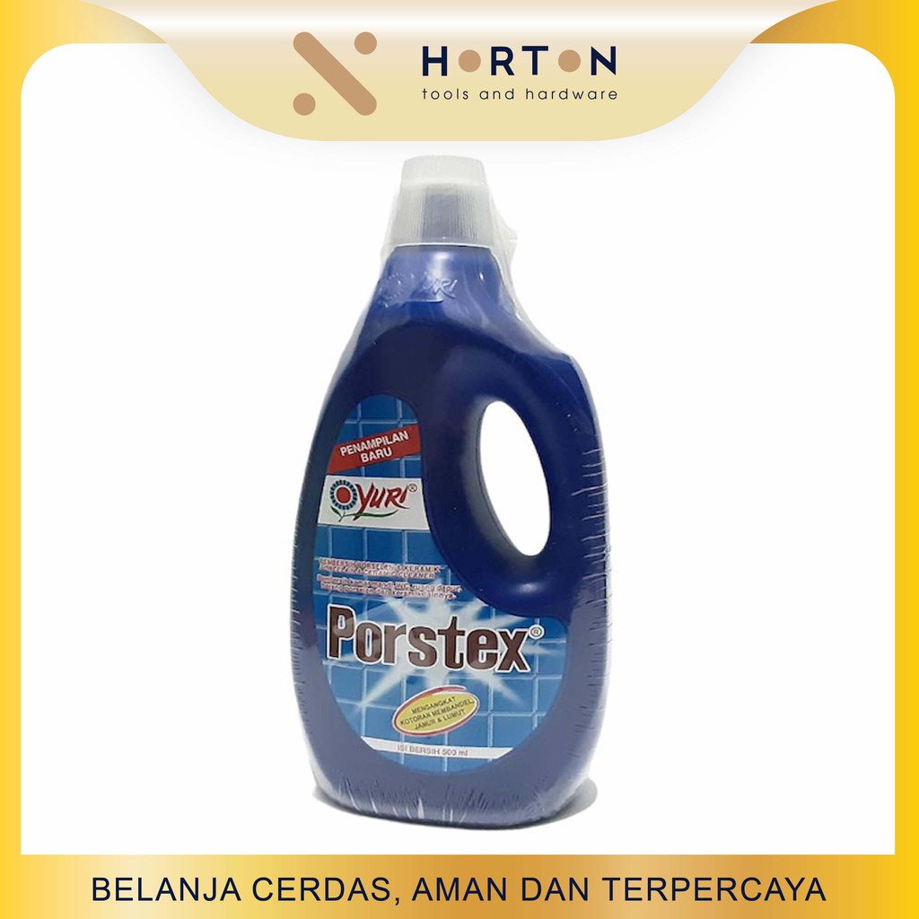Jual Yuri Porstex Warna BIRU Botol 500 ml | Pembersih Porselen Kramik ...