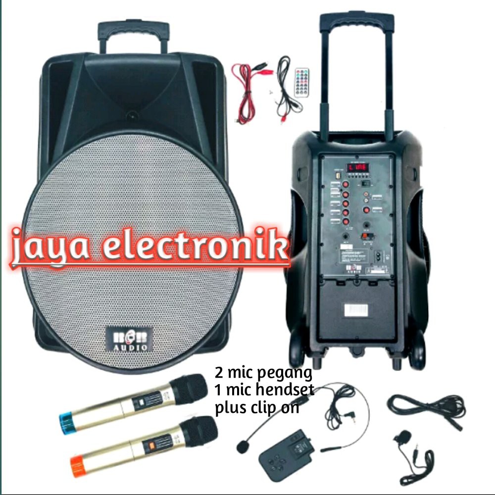 Jual portable meeting wireless amplifier speaker BOB AUDIO BMU 15INCHI ...