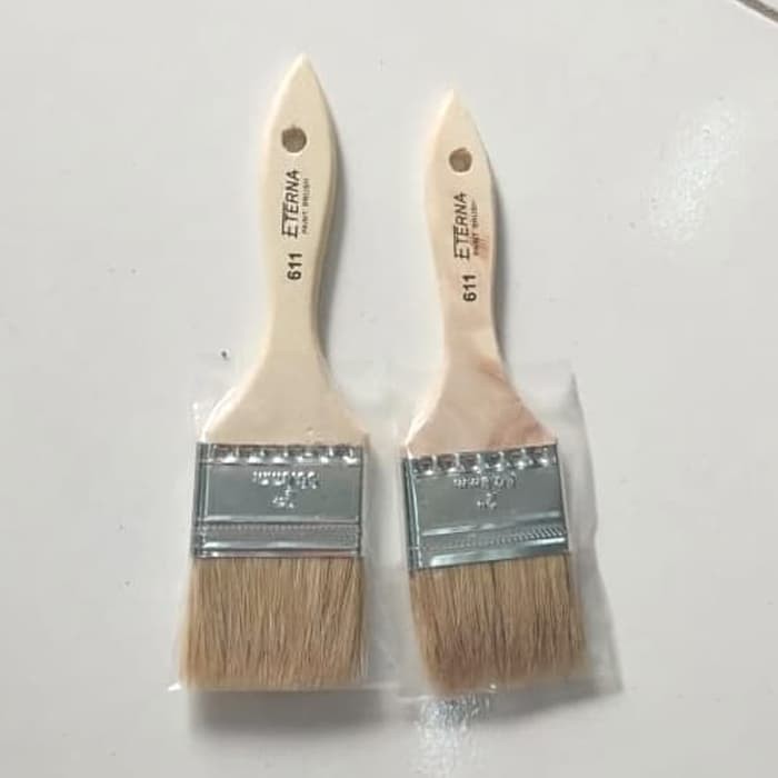 Jual Kuas Cat Tembok Minyak Eterna 2" 611 / Besi kayu 1 pcs | Shopee ...
