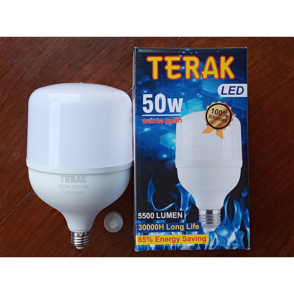 Jual Lampu LED Terak 50w - Bohlam LED Bulb 50 Watt - LED Kapsul Capsule | Shopee Indonesia