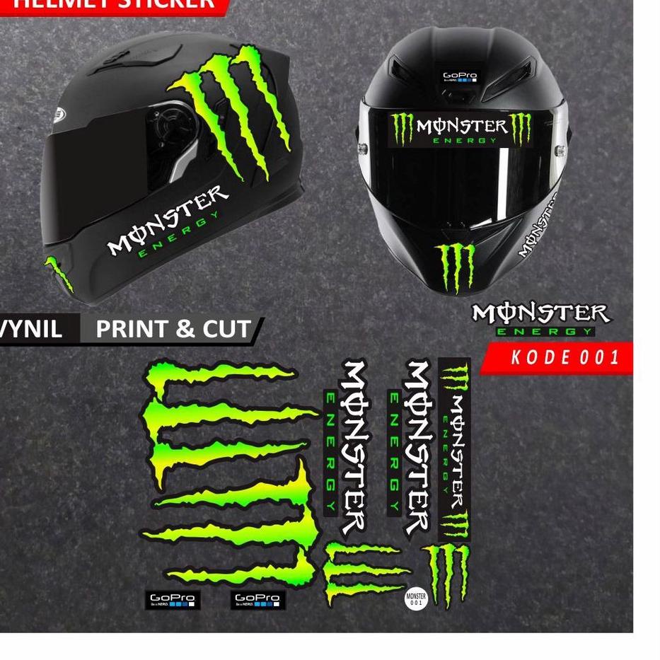 Jual Sticker Helm variasi Dovi Red Bull Full Set dan monster ...