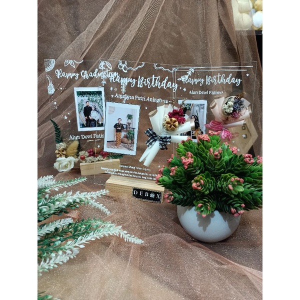 Jual STANDING ACRYLIC CUSTOM HADIAH KADO WISUDA ULANG TAHUN | Shopee ...