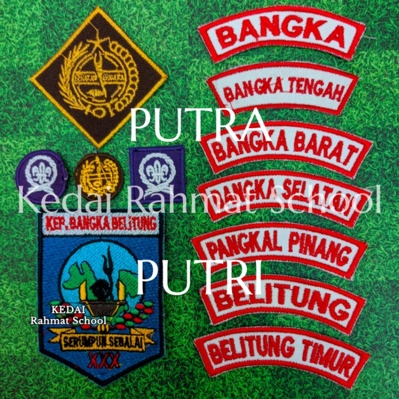 Jual Set Atribut Pramuka Bordir Putra Kwarda Kwarcab Bangka Belitung ...