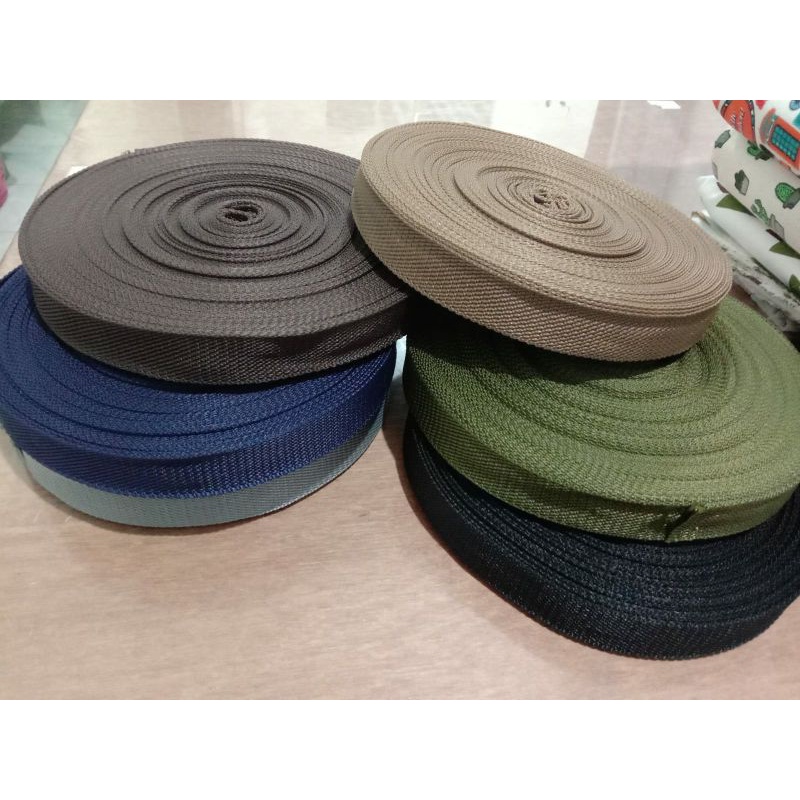 Jual Tali Webbing / Tali Tas permeter /resleting jepang putih | Shopee ...